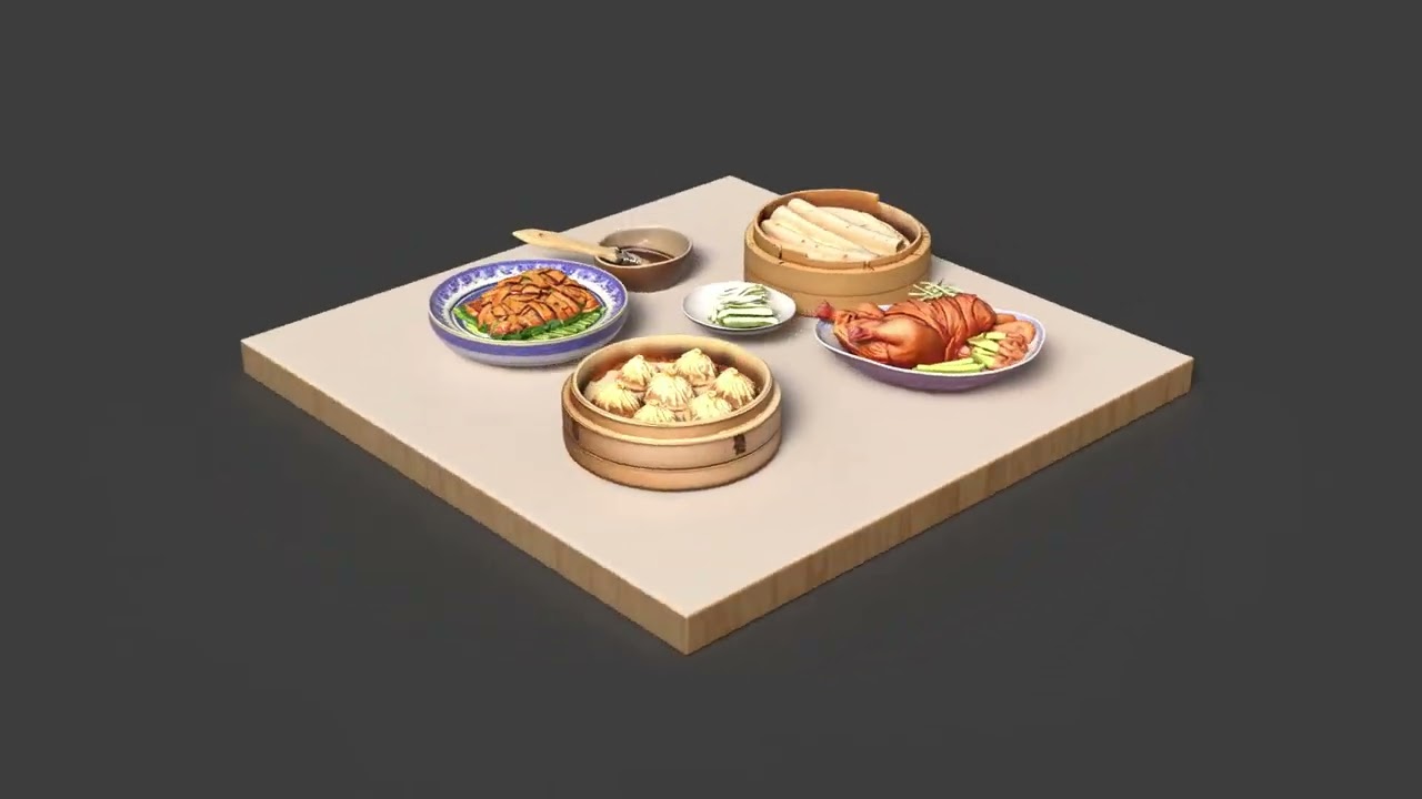 Dim Sum peking duck 3D model