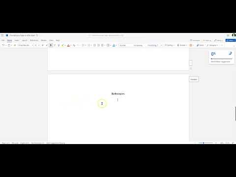 Formatting a References page in APA Edition 7 using MS 365