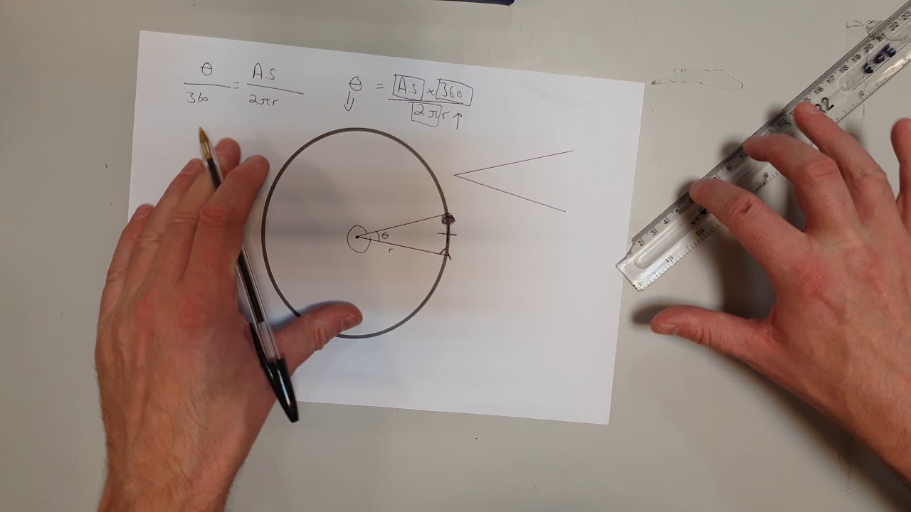 Calculating angular size without trigonometry
