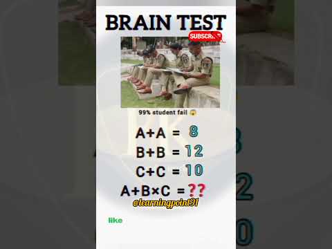 Brain 🧠 Test for Genius|| Math Puzzle #shortsfeed #viral #shorts #braintestsolution