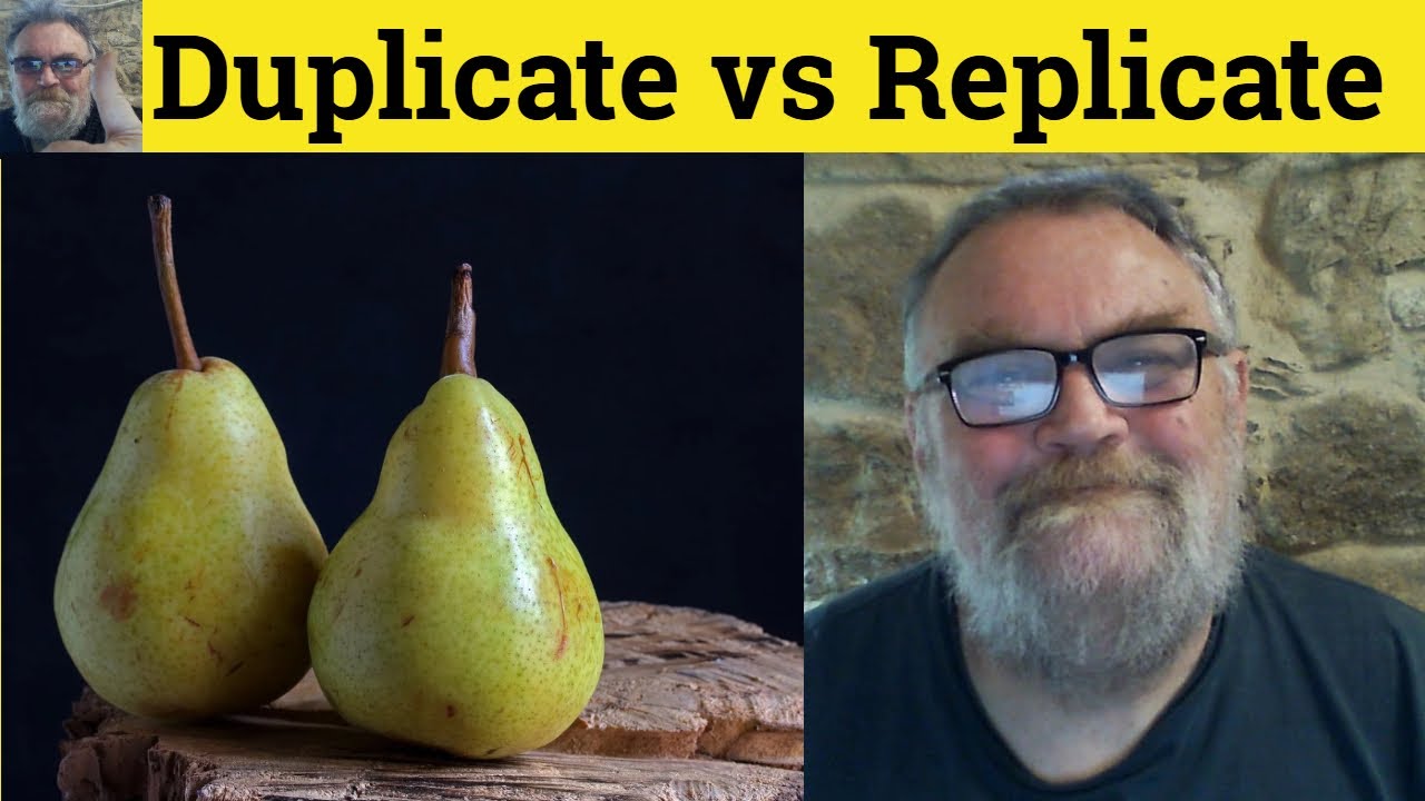 😎 Replicate vs Duplicate Meaning - Duplicate and Replicate Defined - Replicate vs Duplicate Examples