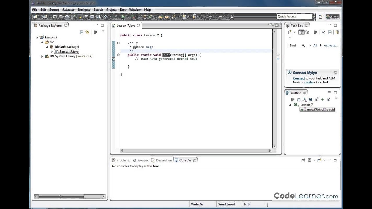 Mastering Java Programming(Section 7 -Compiling Our First Program Using Eclipse)