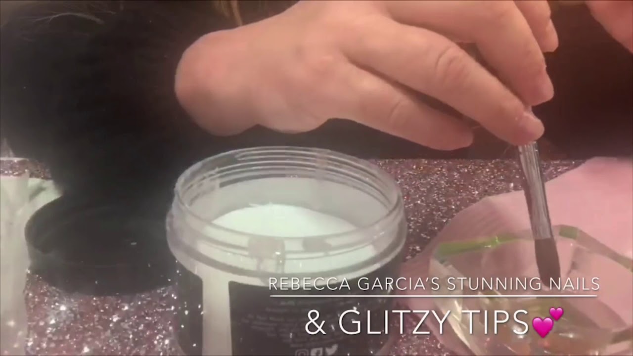 Xl Sculpted Acrylic & Gel Nails with Encapsulated Glitters!