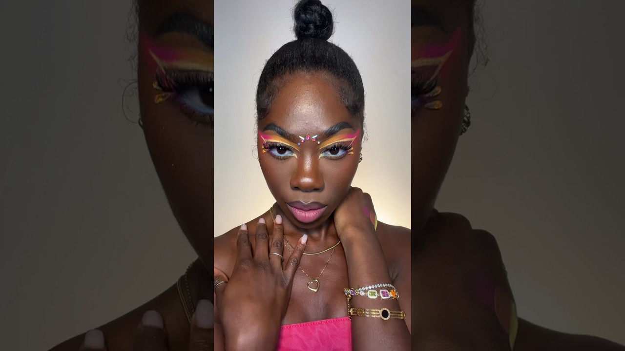 carnival makeup tutorial 🥳💖 #shortswithcamilla #makeuptutorial #carnival #carnivalmakeup