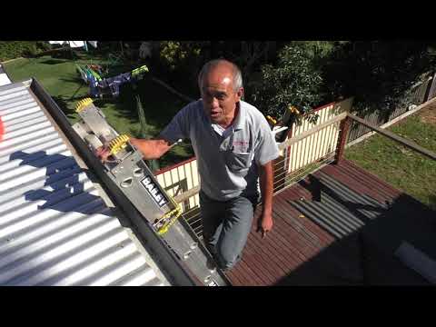Roof safety with ladders - the top tie tip