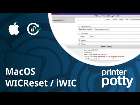 Fix Epson Waste Pad error using WICReset on a Mac computer