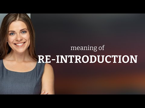 Re-introduction | what is RE-INTRODUCTION meaning