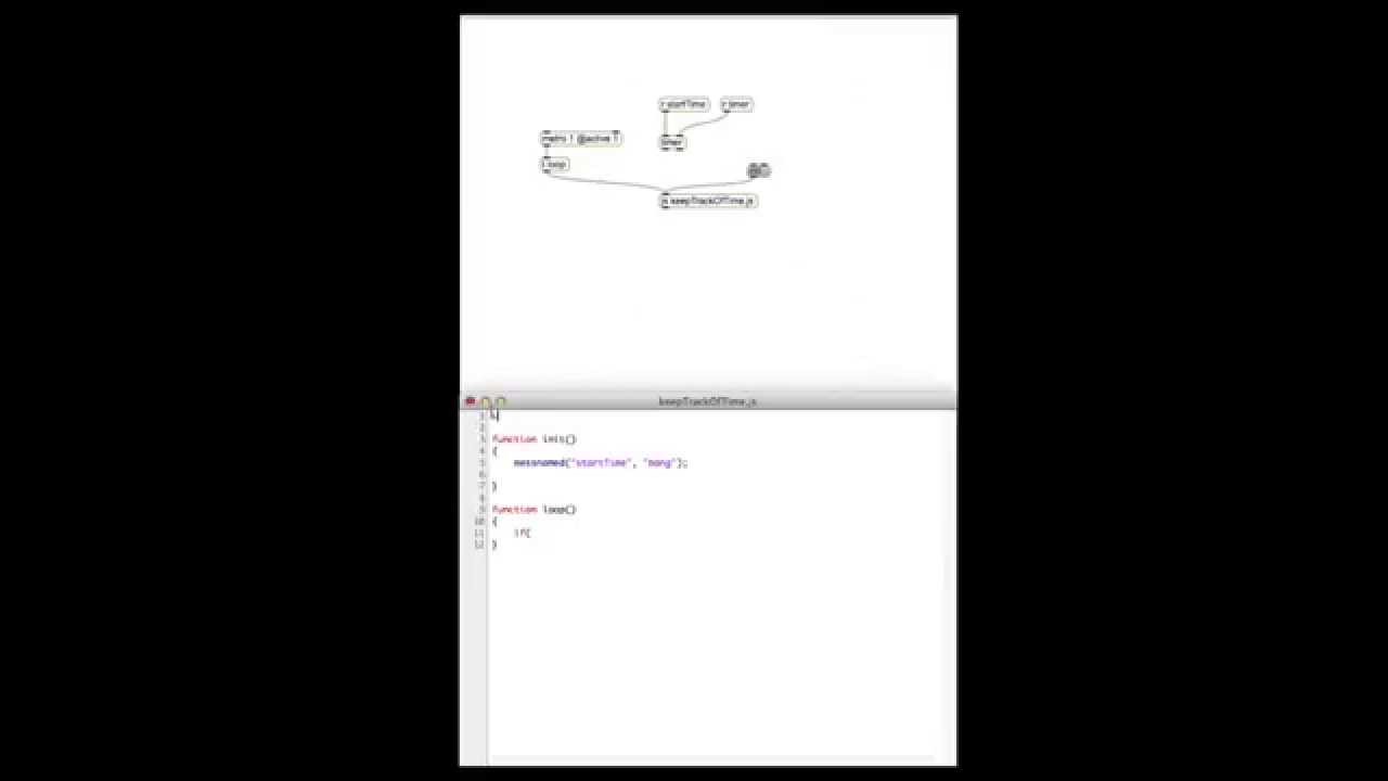 timing with javascript in max msp