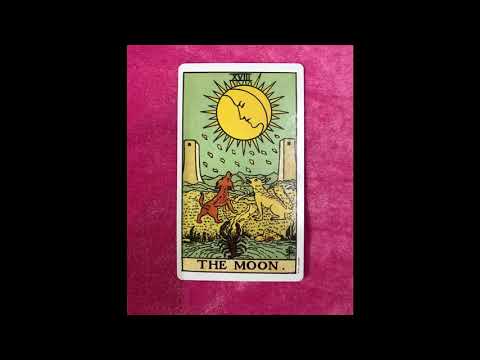 The Moon 🌙- upright ⬆️meaning of major arcana tarot Card in Hindi/English