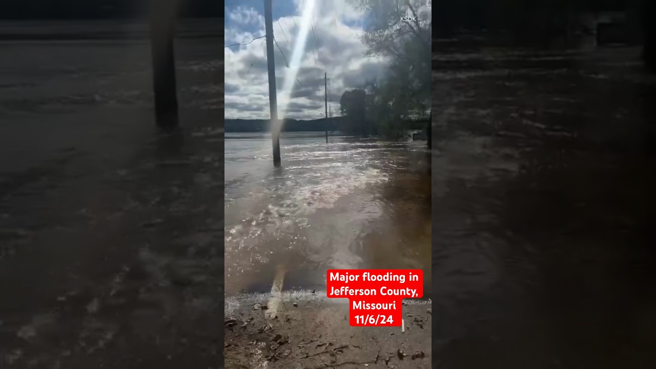 Major flooding in Jefferson County, Missouri #weather (11/6/24).