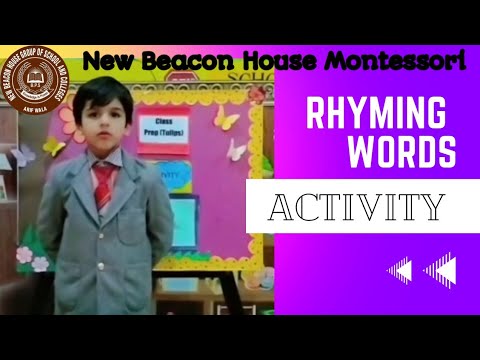 Rhyming Words// Prep Tulip Activity // Montessori Block // New Beacon House Montessori