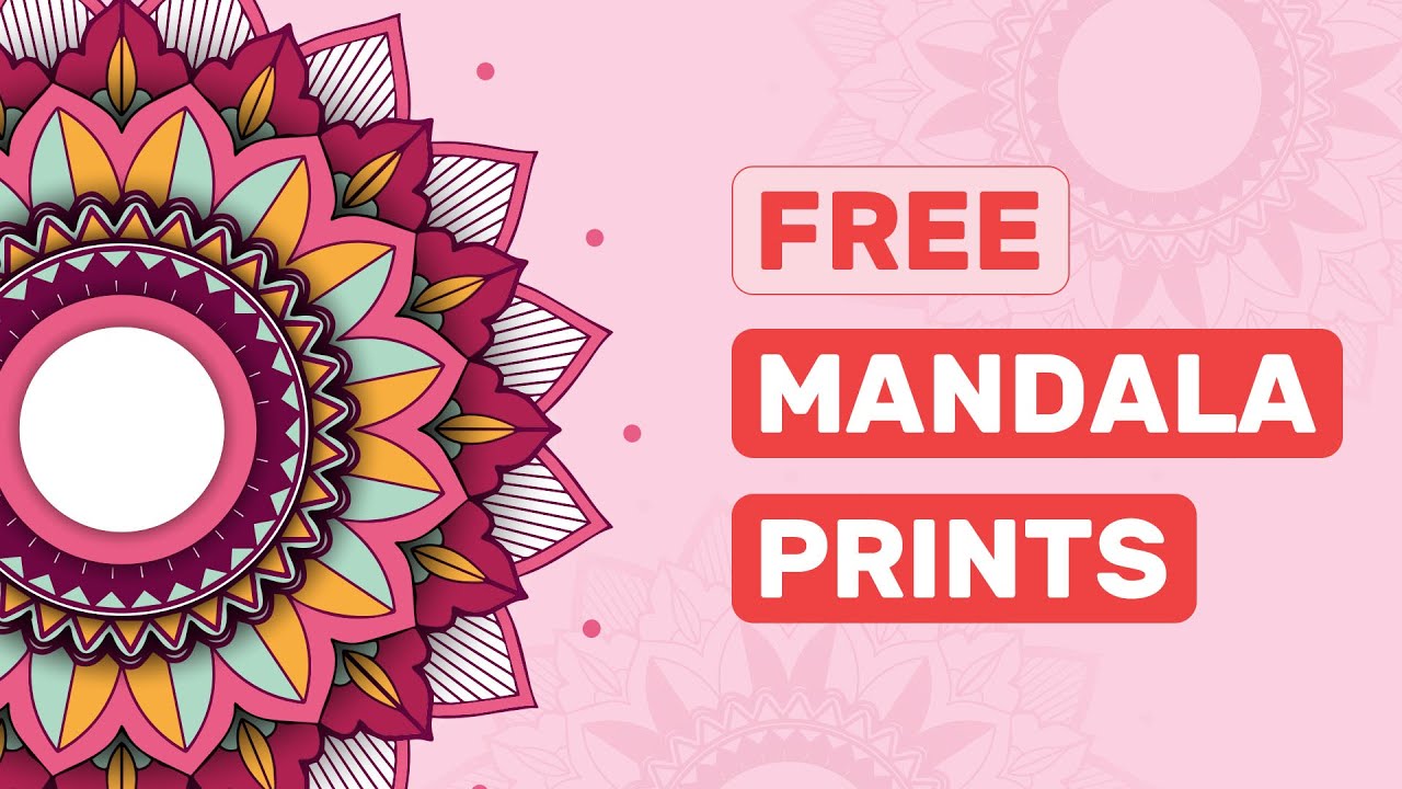 5 Free Printable Mandala Colouring Pages for Kids and Adults (Screenshot & Colour) | Colour Sonic