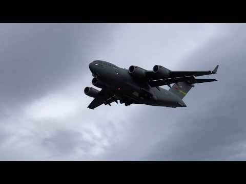 C-17 Landing at Burbank Airport