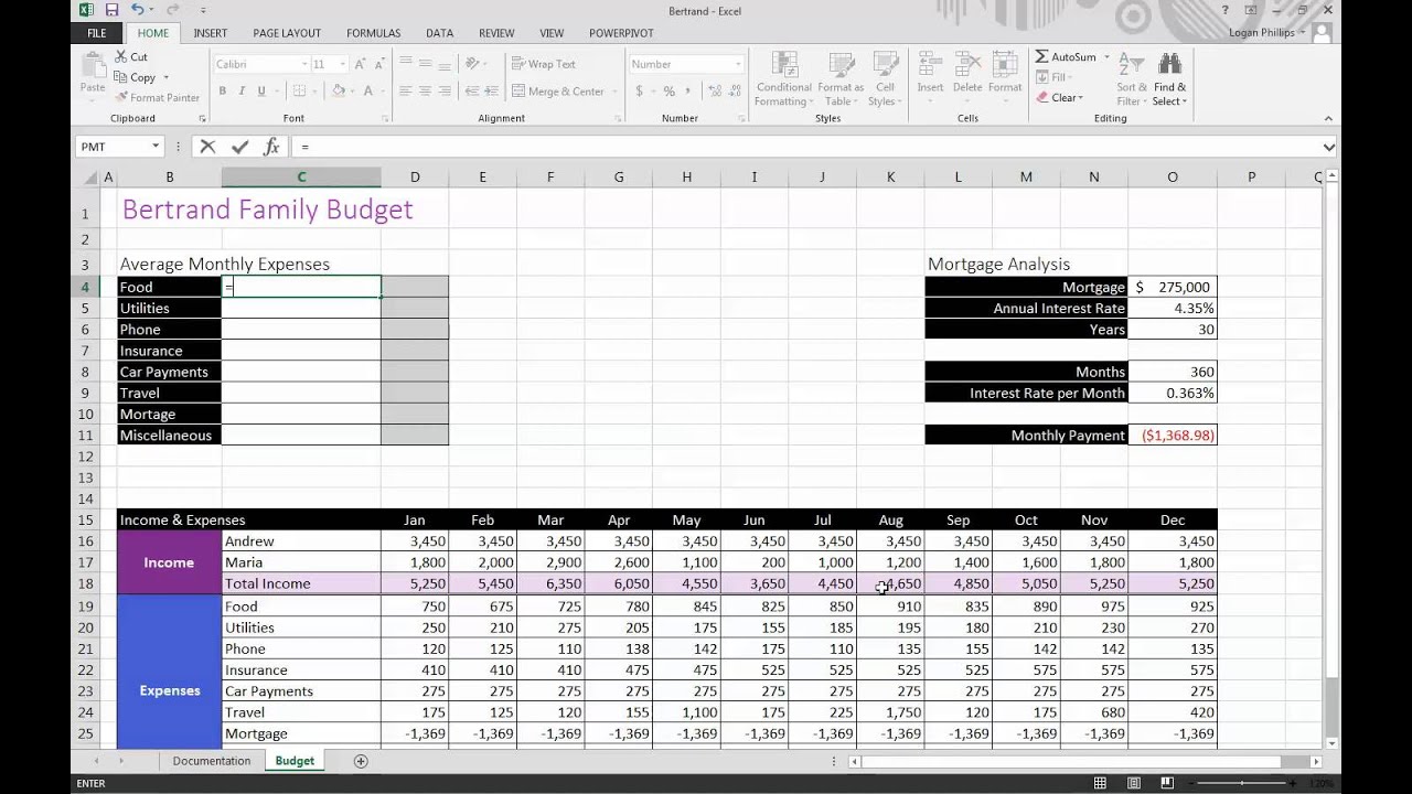 Excel Assignment 4 Case 1 how to