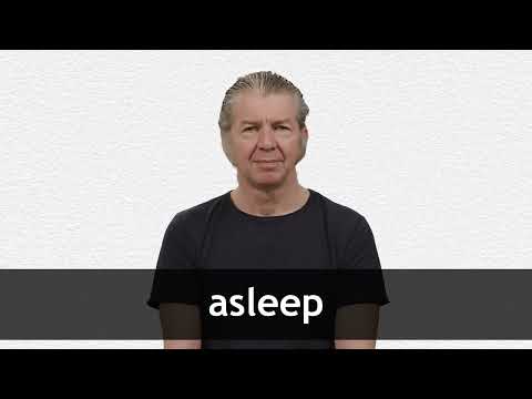 How to pronounce ASLEEP in American English