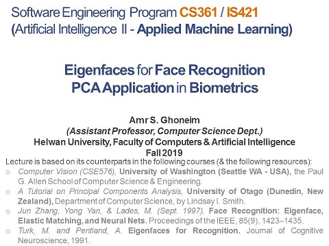 AI 2 Applied Machine Learning | Eigenfaces for Face Recognition PCA in Biometrics in Arabic - الورشه