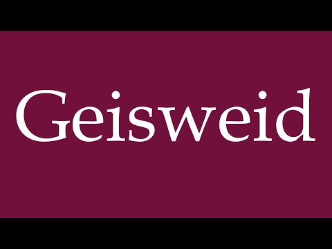 How to Pronounce ''Geisweid'' Correctly in German