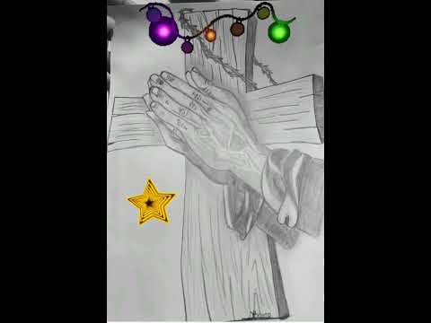 How to draw praying hands Jesus 🙏#jesus #praying