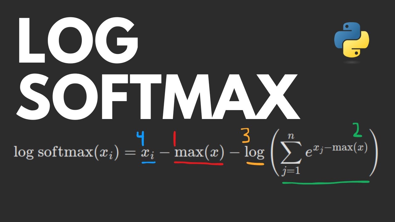 Log Softmax Explained with Python!
