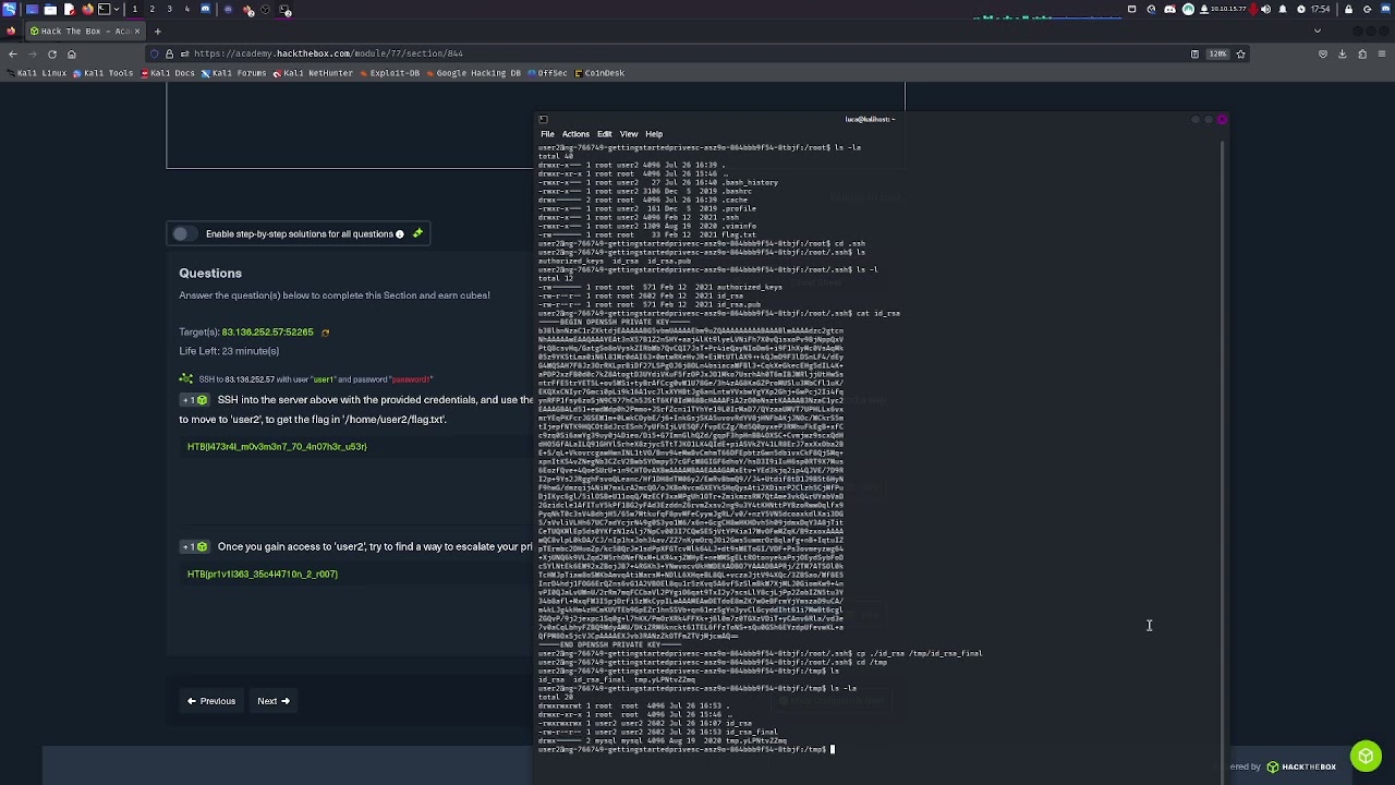 HTB Academy: Privilege Escalation (Exercise Solved)