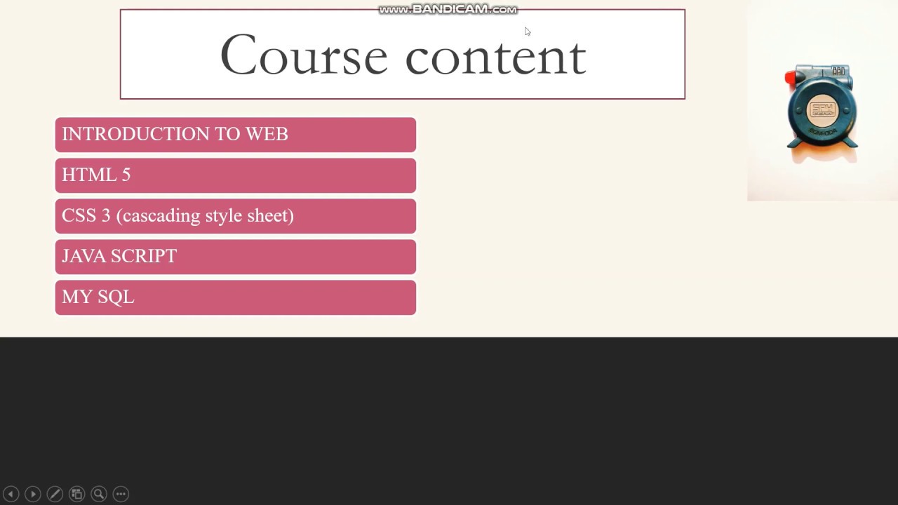 Web development course in hindi (html5, css3, javascript, jquery, wordpress, bootstrap, php, mysql)