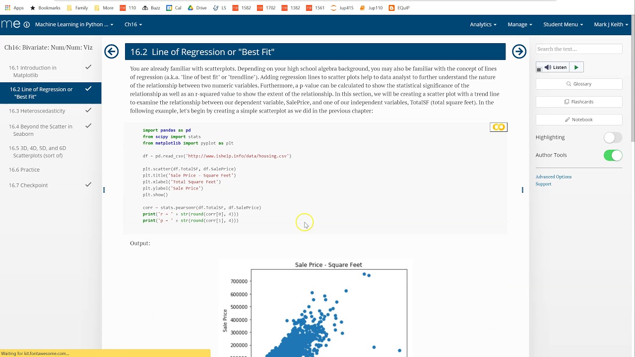 Python: Scatterplots, Linear Regression, Heteroscedasticity