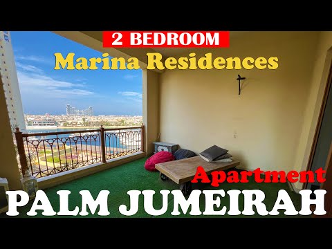 Inside 2 bedroom apartment in Marina Residences 6 on Palm Jumeirah Dubai