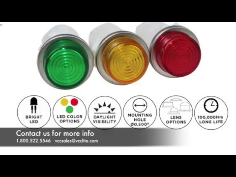 VCC (Visual Communications Company) - 1092M1-28V - LED Panel Mount ...