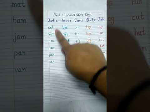 #Short a,e,i,o,u #sound #words #shorts #hyderabad #viralshorts