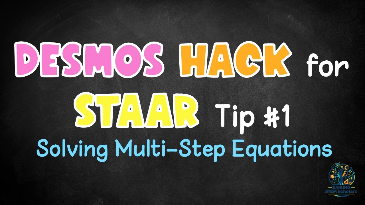 Algebra 1 STAAR Math Trick: Solve Multi-Step Equations FAST with Desmos Calculator Hack