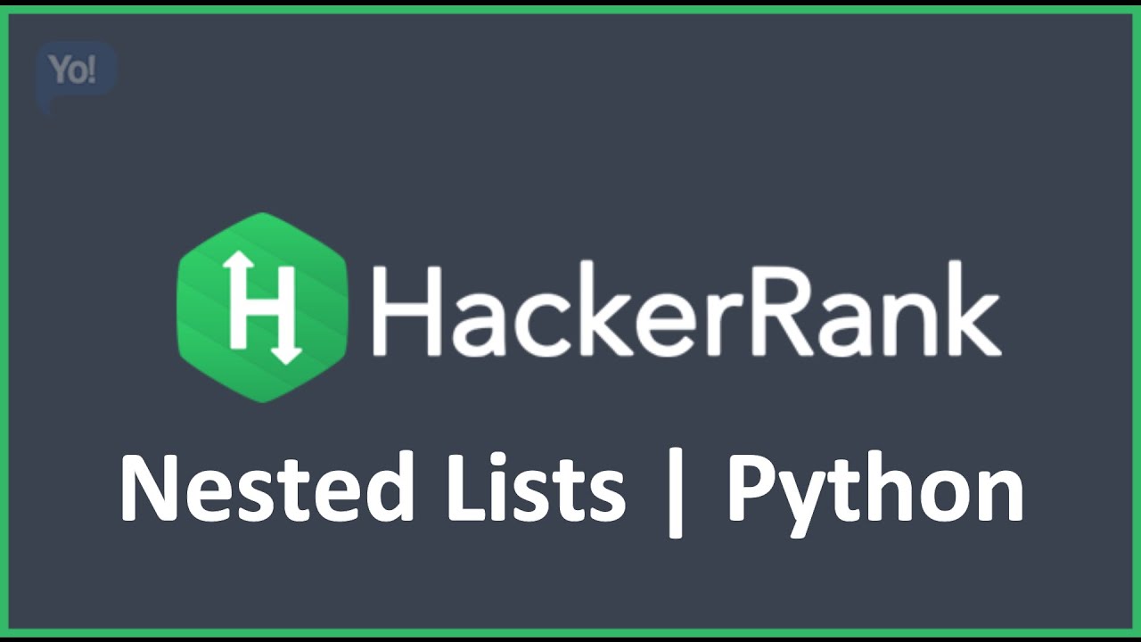 Nested Lists | Hacker rank Solution in Python
