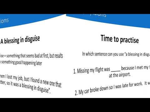 CS idiom - blessing in disguise