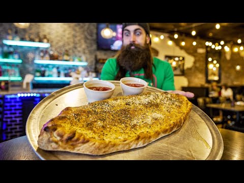 CAFE PANUZZO'S MONSTER CALZONE CHALLENGE | FLORIDA PT.4 | BeardMeatsFood