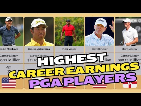 Highest Career Earnings of PGA Players of All Time | Comparison