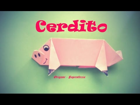 Origami – Papiroflexia. Cerdito muy fácil y rápido | The Secrets of Origami