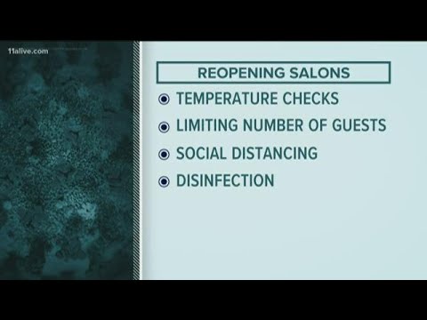 Guidelines for salons, spas to reopen in Georgia