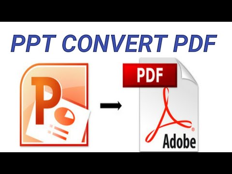 How to Convert PPT into PDF in Window 10 | 2020