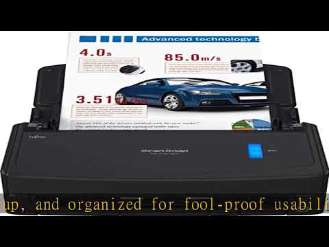 Fujitsu ScanSnap iX1400 Simple One-touch Button Document Scanner for Mac or PC, Black