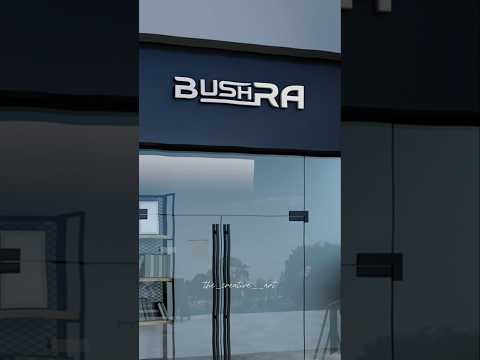 β¨ Bushra Name Typography | #logo #photoshop #photoshoplightroom #design #digitalart