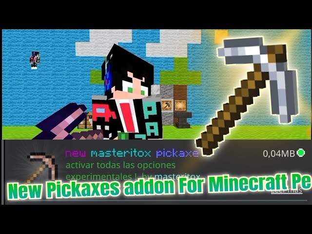 New pickaxes for Minecraft bedrock Minecraft Mod