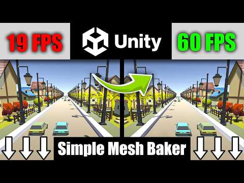 How to Optimize game in Unity 3D - Simple Mesh Baker