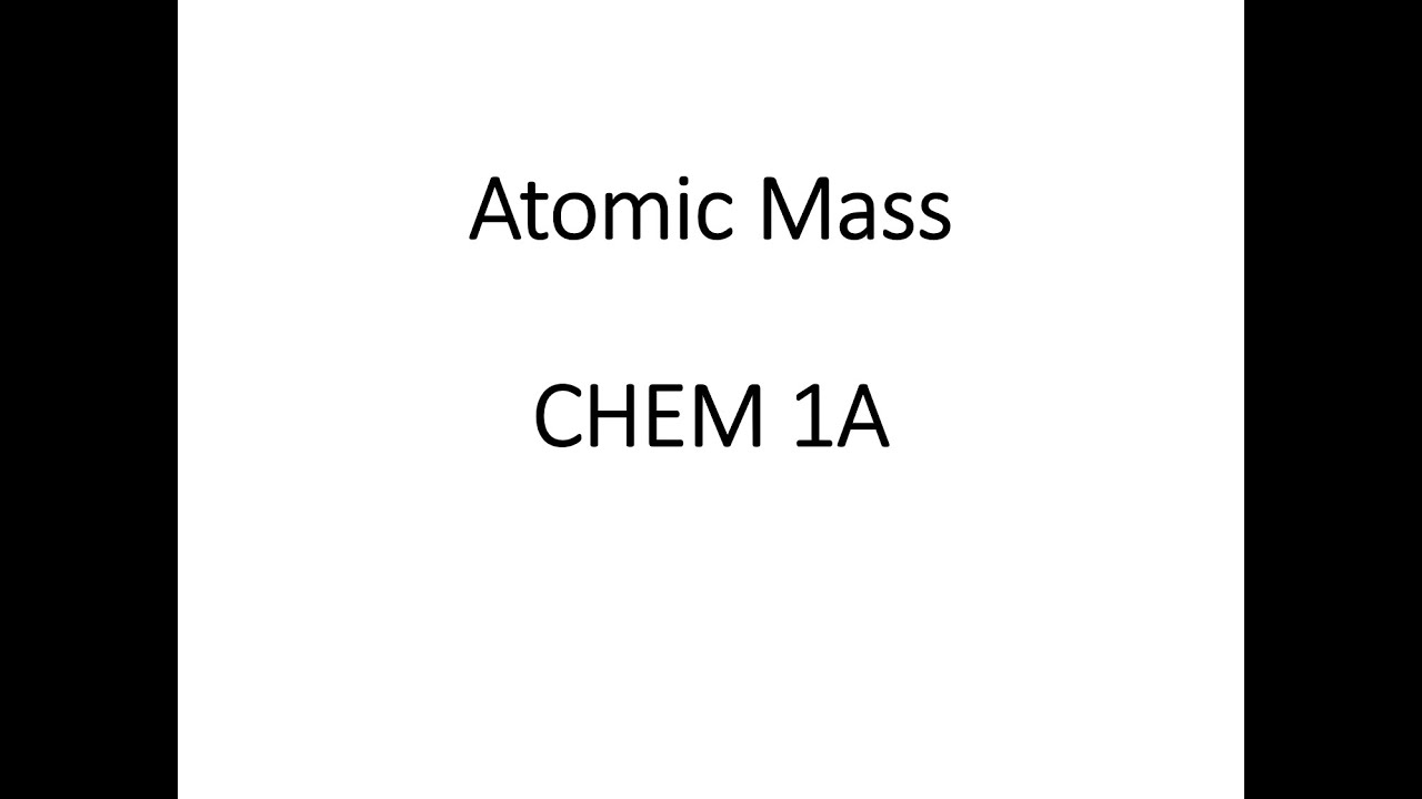 Atomic Mass