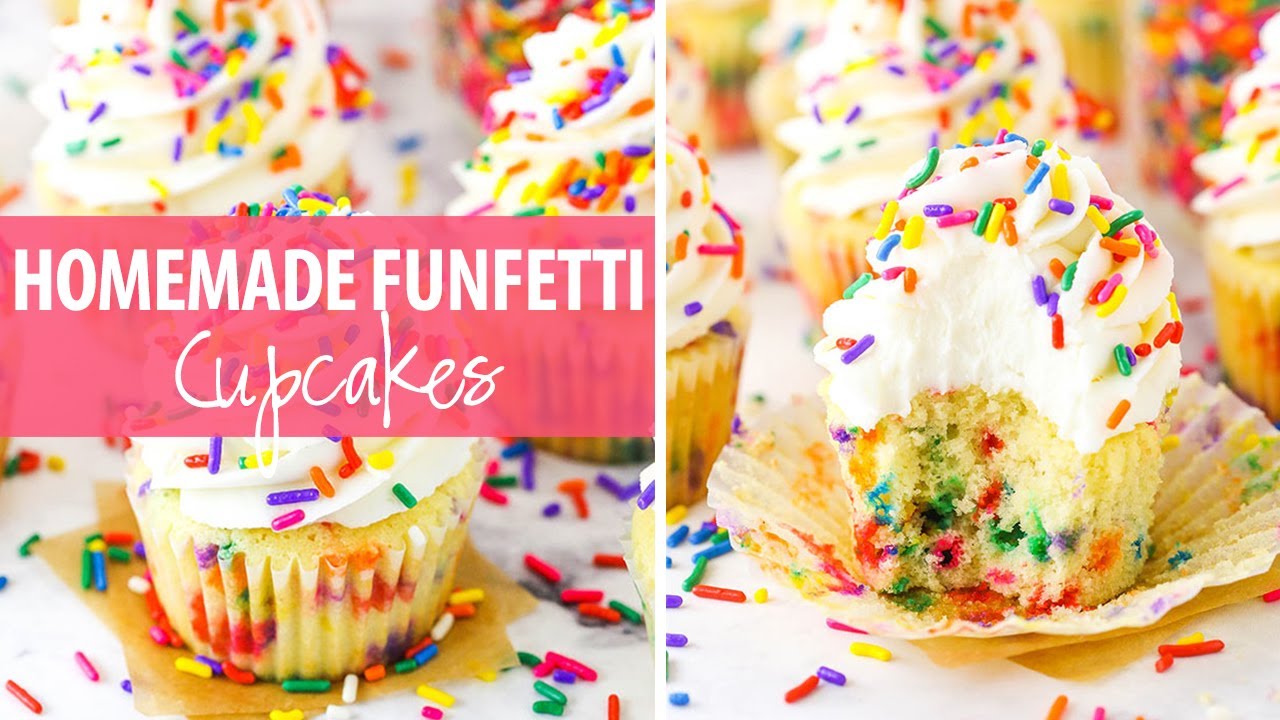 Homemade Funfetti Cupcakes