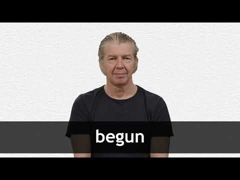 How to pronounce BEGUN in American English