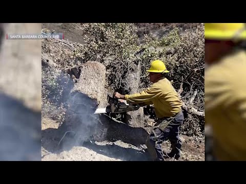 Local fire departments provide mutual aid to fires up north