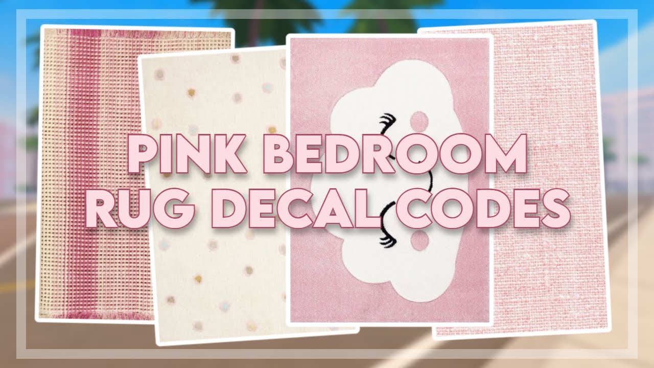 PINK GIRLS BEDROOM RUGS DECAL CODES For Berry Avenue | ROBLOX VIDEO