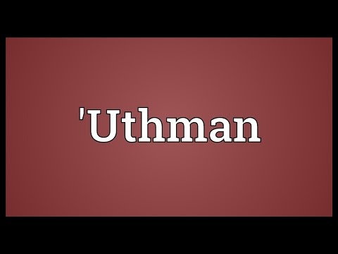'Uthman Meaning