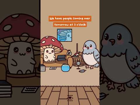 How We Clean The House 🏠 Mushie & Birdie | Relatable Animation Meme | Original Audio: My ADHD Brain