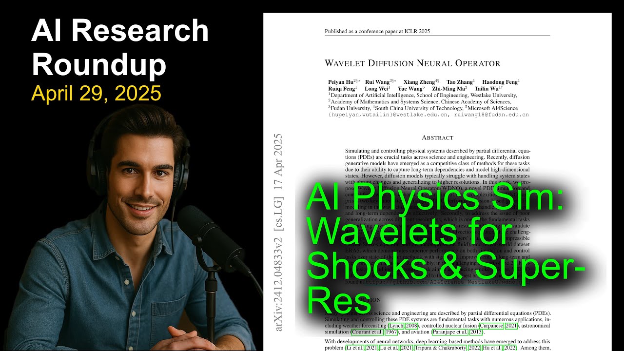 AI Physics Sim: Wavelets for Shocks & Super-Res