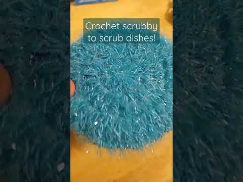 Crochet dish scrubby